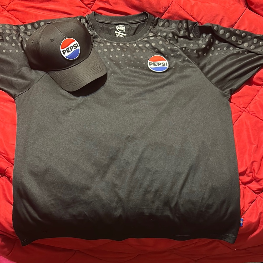 Pepsi Black Apparel Set With Logo - Gem